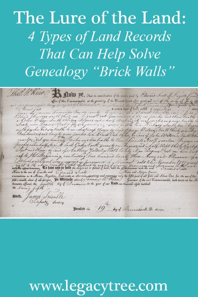 4 Types of Land Records That Can Help Solve Genealogy "Brick Walls"