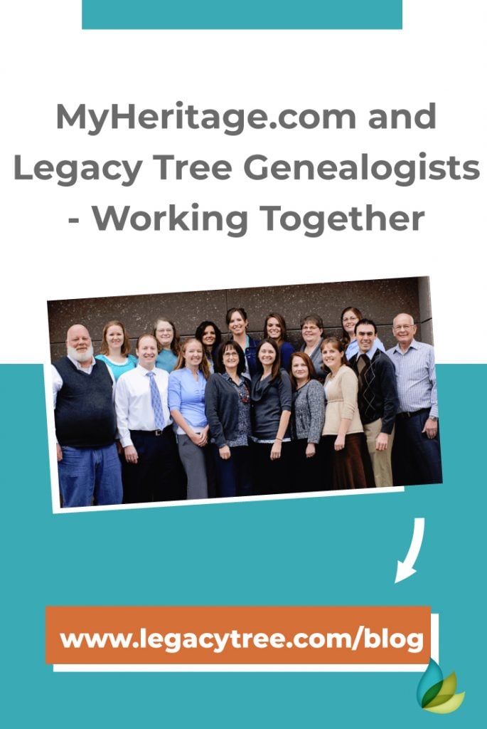 MyHeritage & Legacy Tree - Working Together | Legacy Tree Genealogists