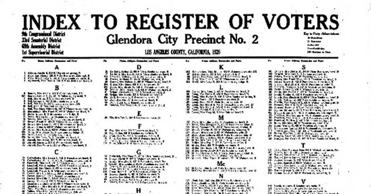 Voter Registration: Another Useful Tool for Your Genealogy Toolbox ...